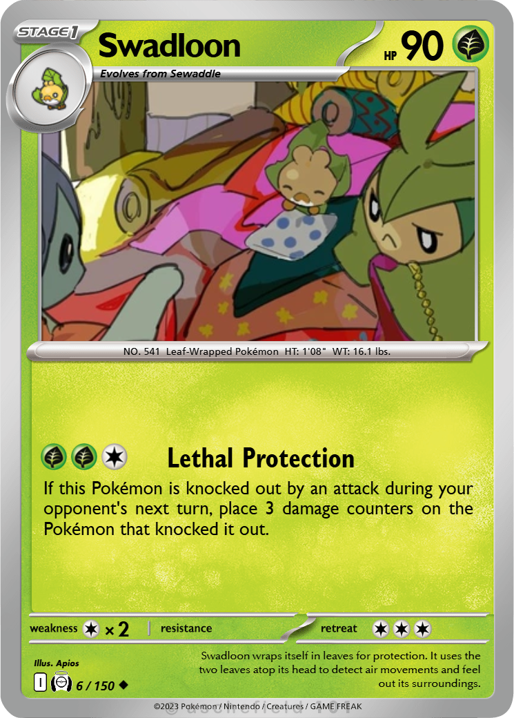 Swadloon - LPBvgc | Pokécardmaker.net