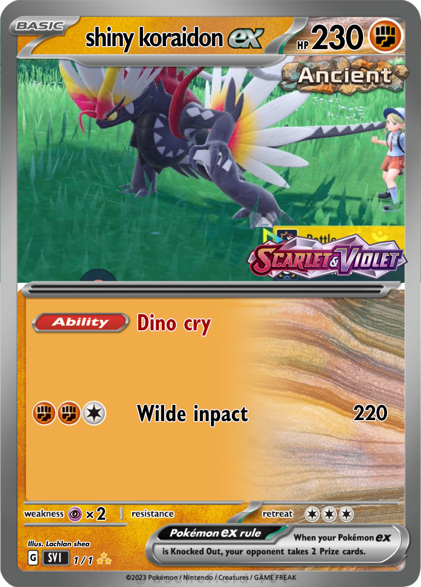 shiny koraidon - LachlanShea | Pokécardmaker.net