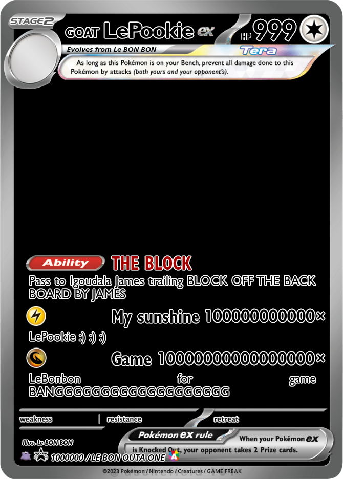 LePookie - LeBonBon4life | Pokécardmaker.net