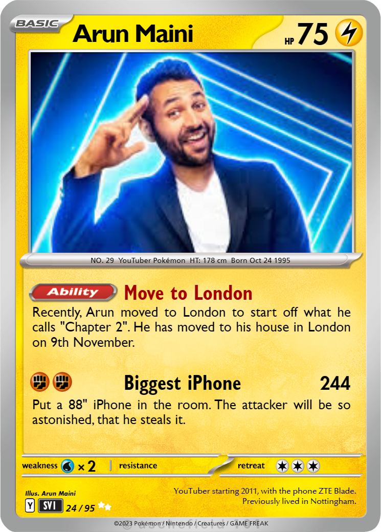 Arun Maini - Lee04 | Pokécardmaker.net
