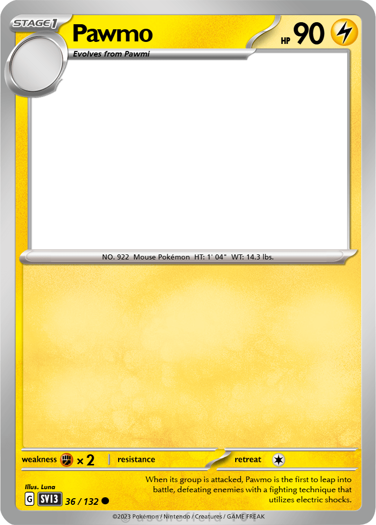 Pawmo - Leneyae | Pokécardmaker.net