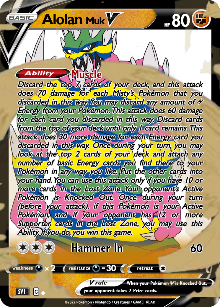 Alolan ==Muk== - Lester | Pokécardmaker.net