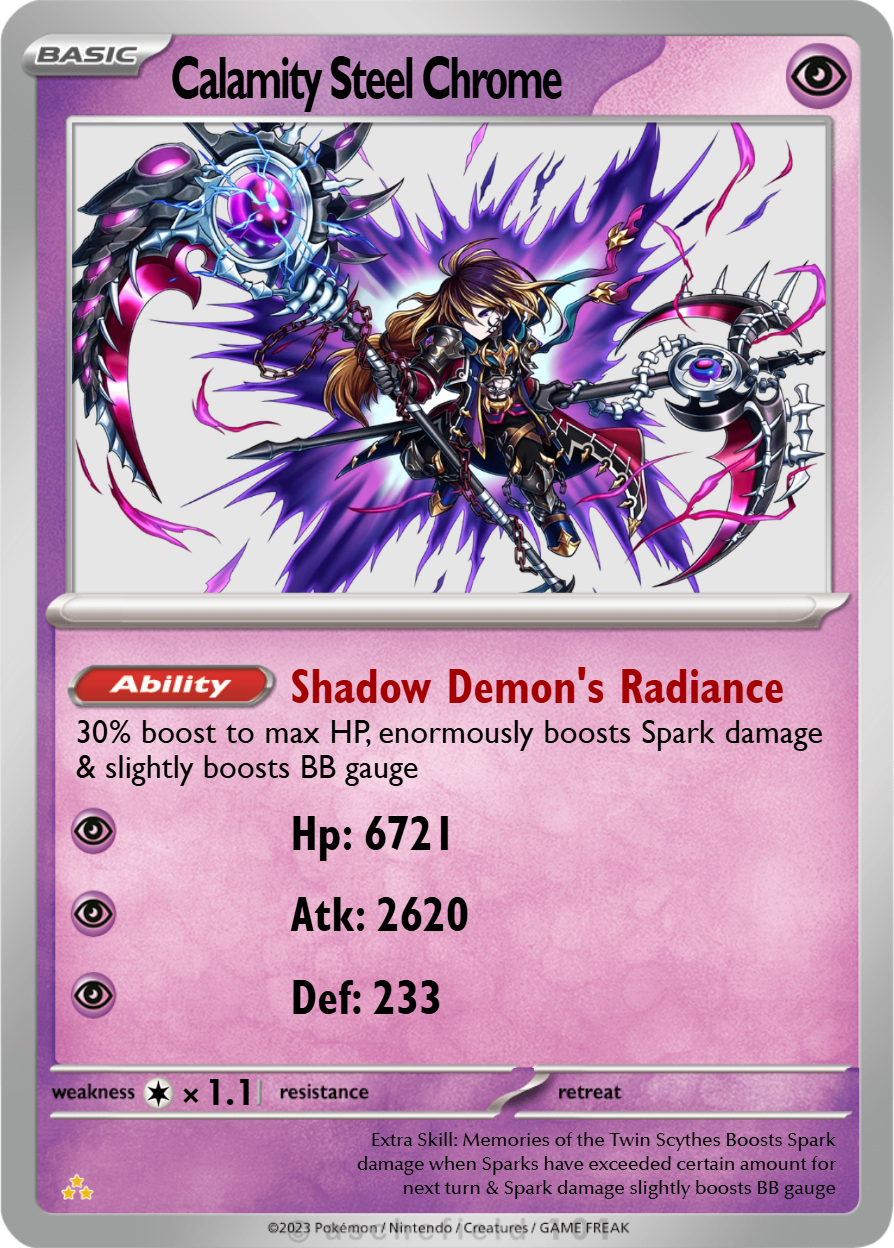Calamity Steel Chrome - LesterKan | Pokécardmaker.net