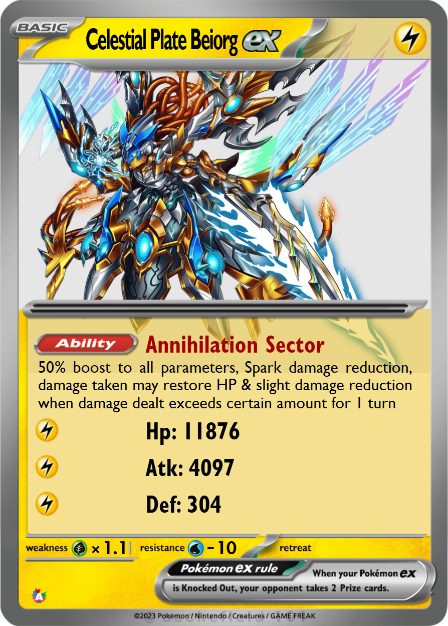 Celestial Plate Beiorg - LesterKan | Pokécardmaker.net