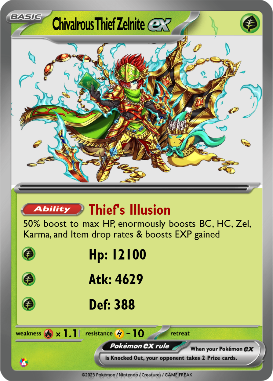 Chivalrous Thief Zelnite - LesterKan | Pokécardmaker.net