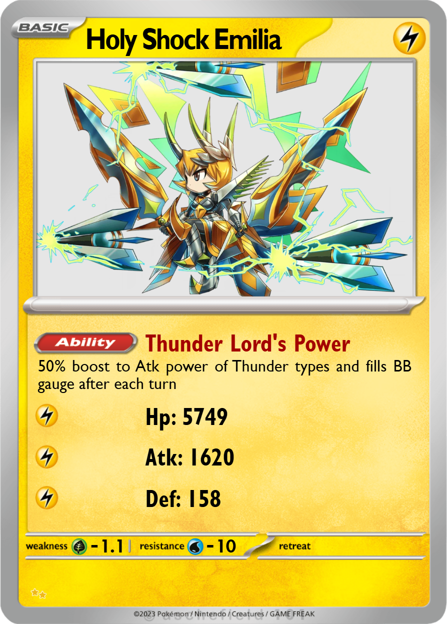 Holy Shock Emilia - LesterKan | Pokécardmaker.net