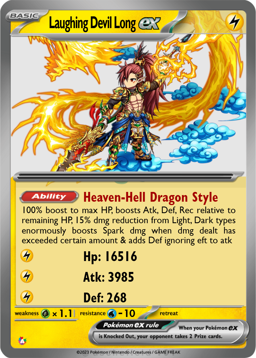 Laughing Devil Long - LesterKan | Pokécardmaker.net