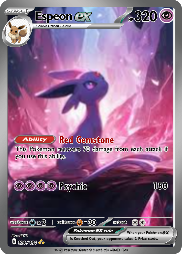 Espeon - LiLyThEArTiSt | Pokécardmaker.net