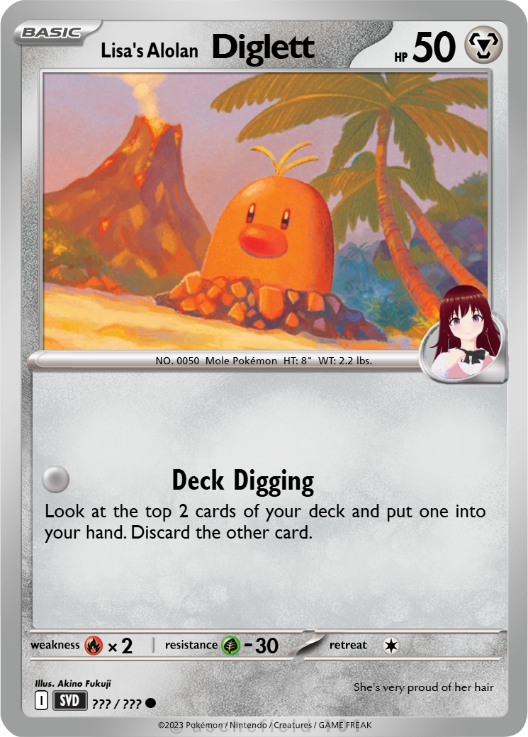 Diglett - LisaPoke | Pokécardmaker.net