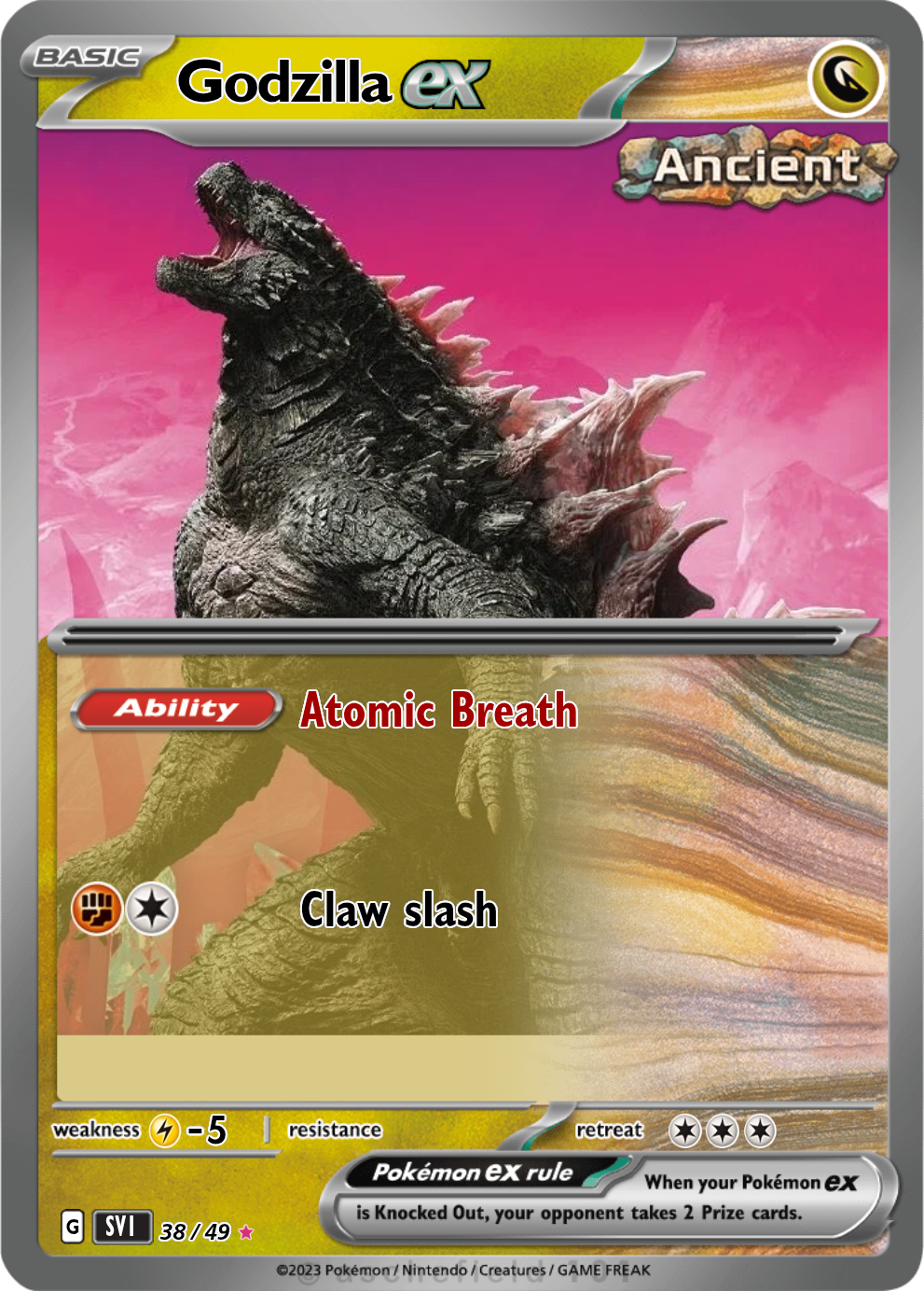 Godzilla - Lizard | Pokécardmaker.net