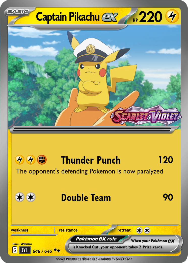 Captain Pikachu - LucarioSnifer318 | Pokécardmaker.net