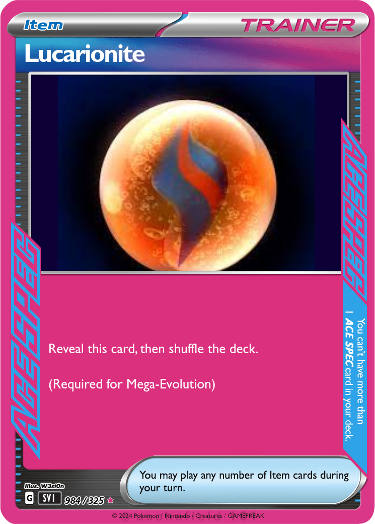 Lucarionite - LucarioSnifer318 | Pokécardmaker.net