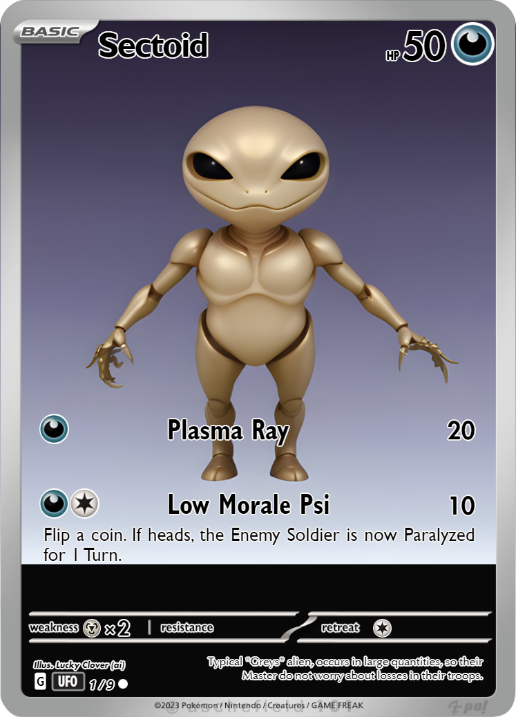 Sectoid - LuckyClover | Pokécardmaker.net