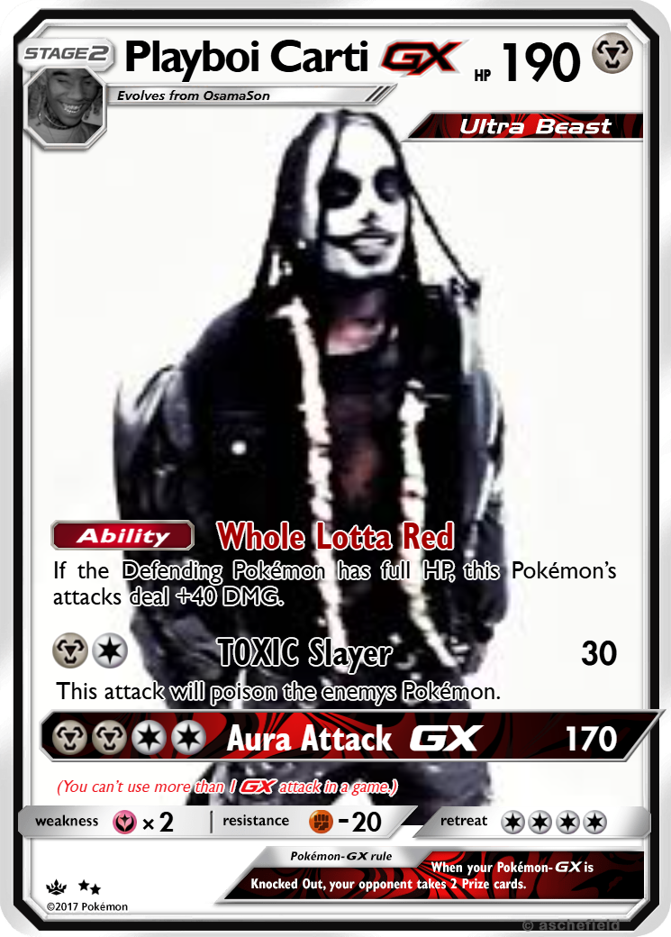 Playboi Carti - Lukebec | Pokécardmaker.net