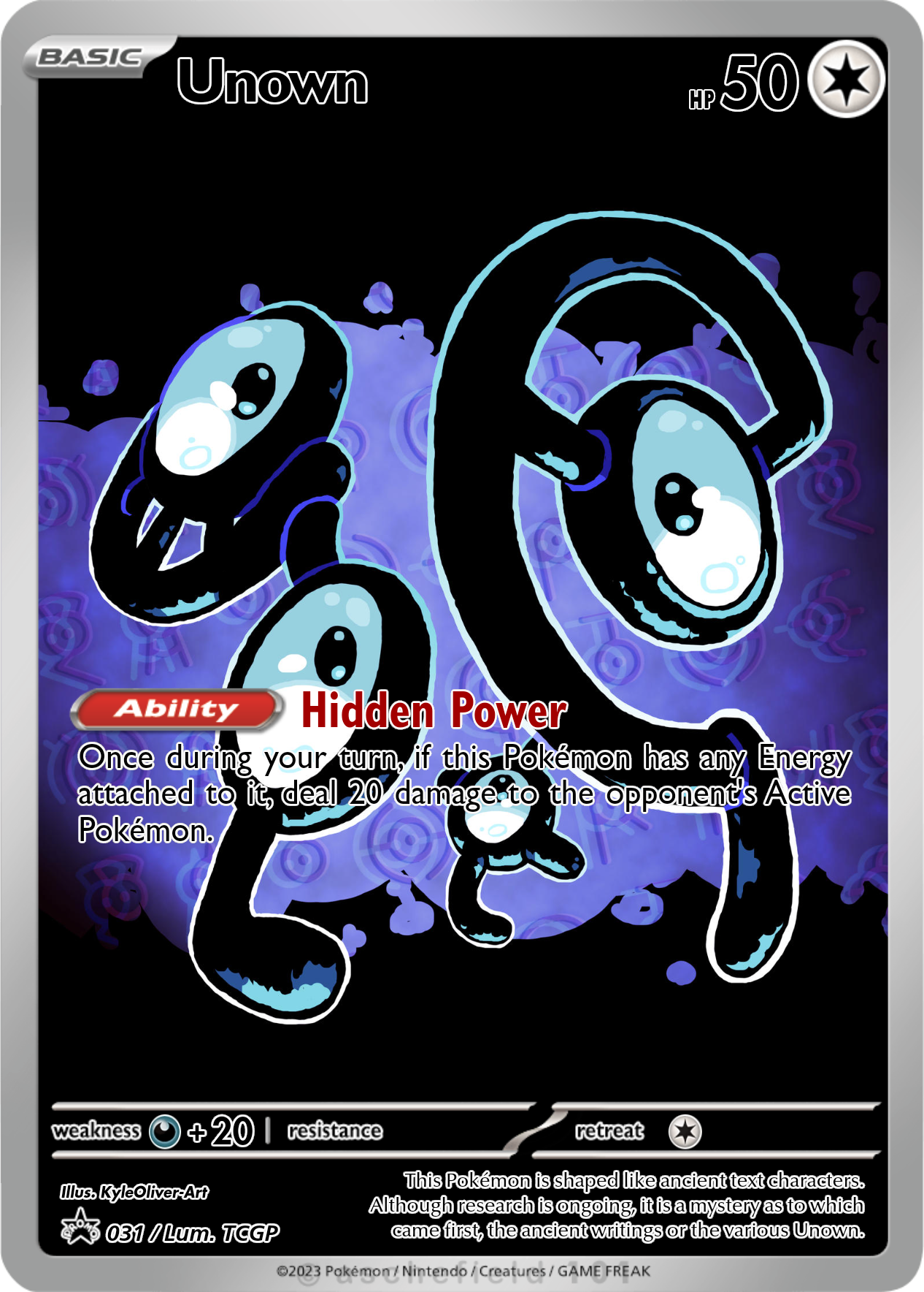 Unown - Luminatron | Pokécardmaker.net