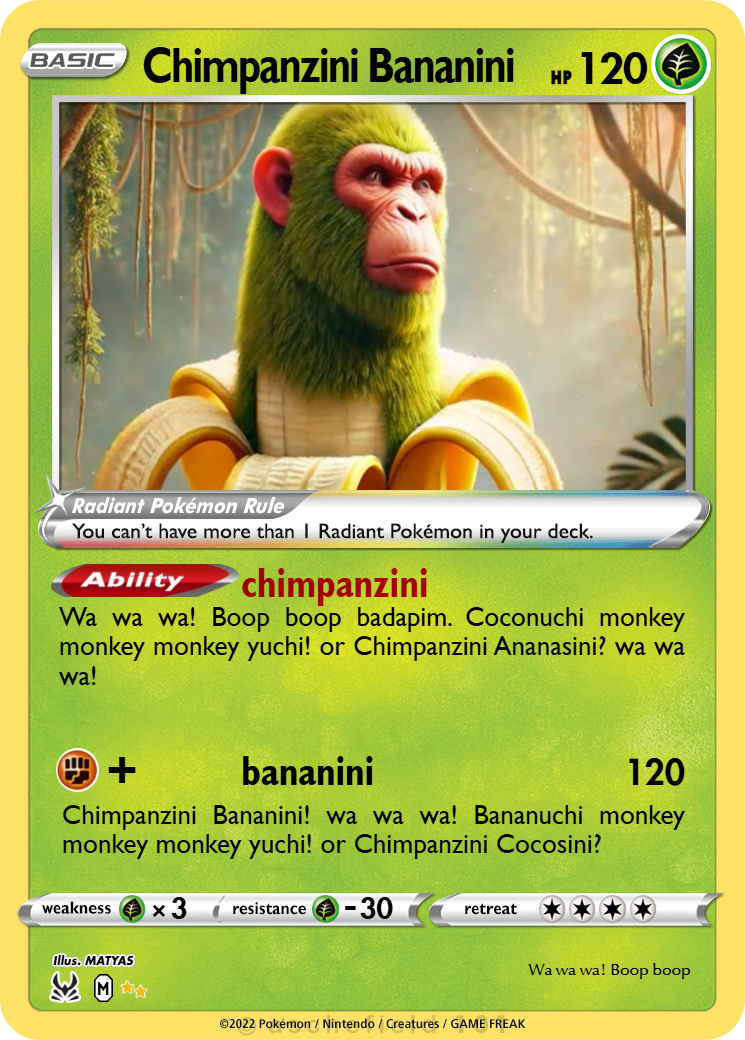 Chimpanzini Bananini - MATYAS | Pokécardmaker.net