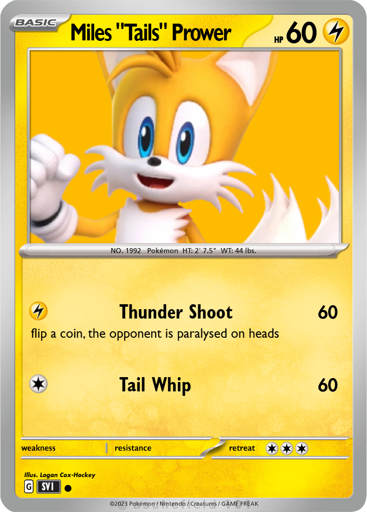 Miles "Tails" Prower - MC_Ninja | Pokécardmaker.net