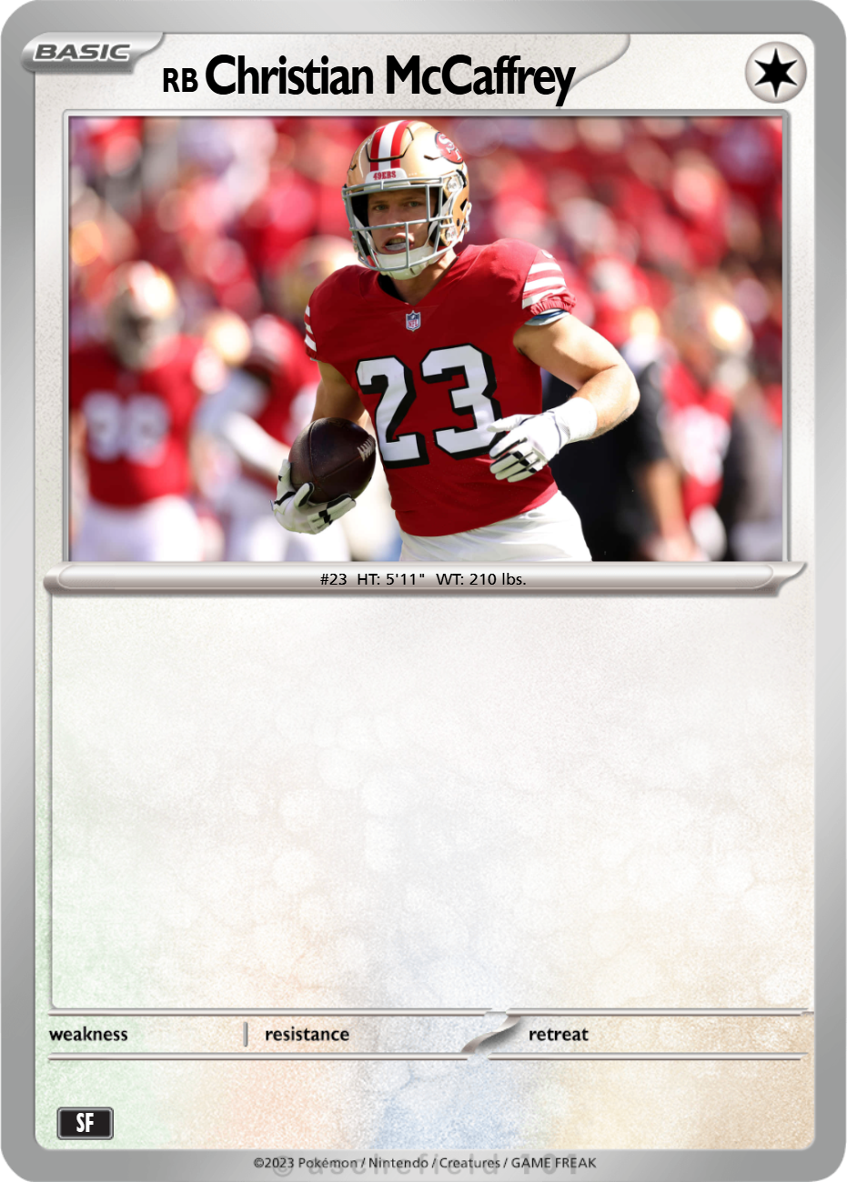 Christian McCaffrey - MDT | Pokécardmaker.net
