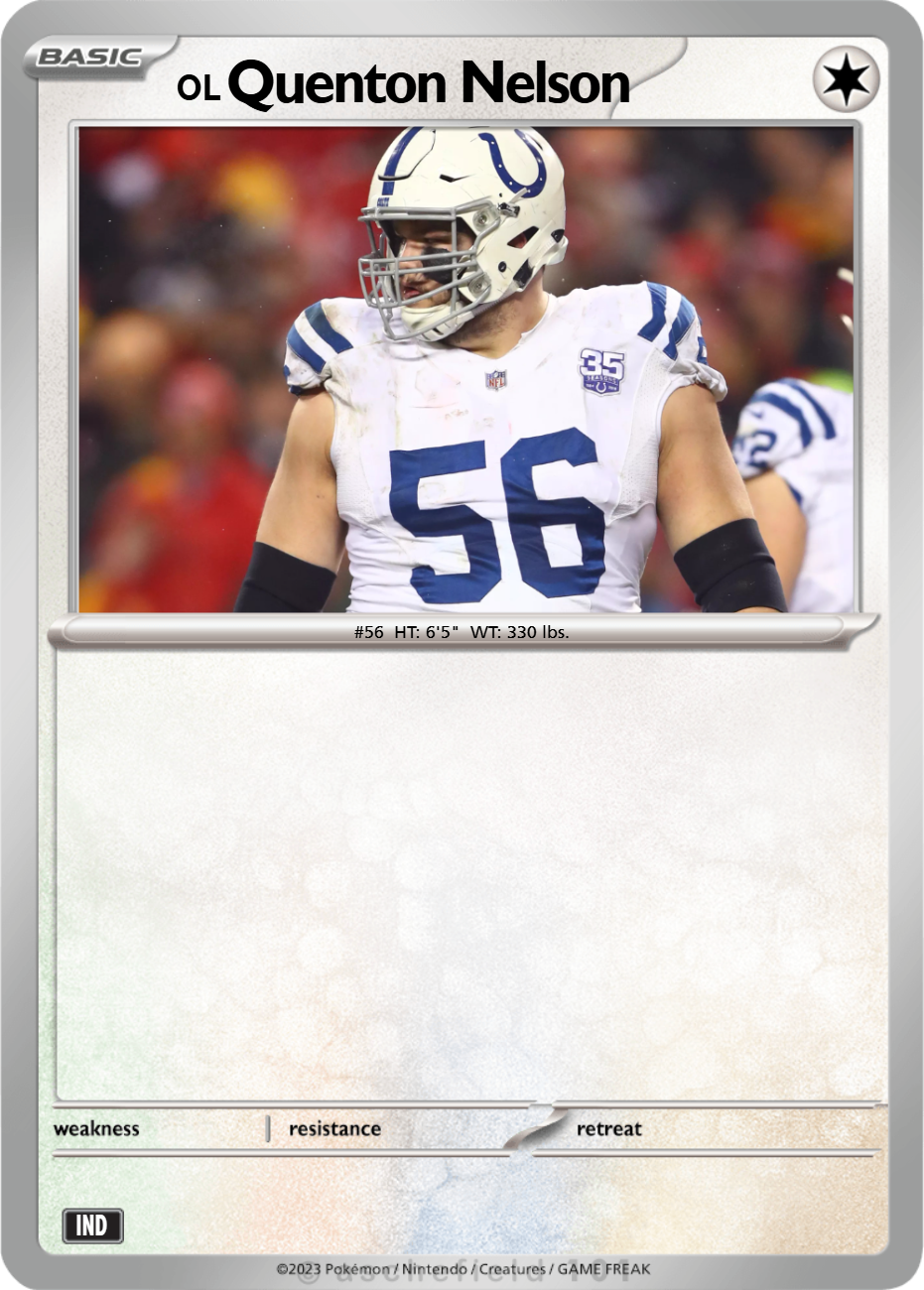 Quenton Nelson - MDT | Pokécardmaker.net
