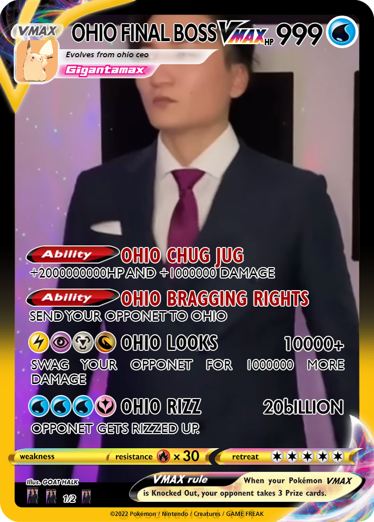 OHIO FINAL BOSS - MRGAMEREGG | Pokécardmaker.net