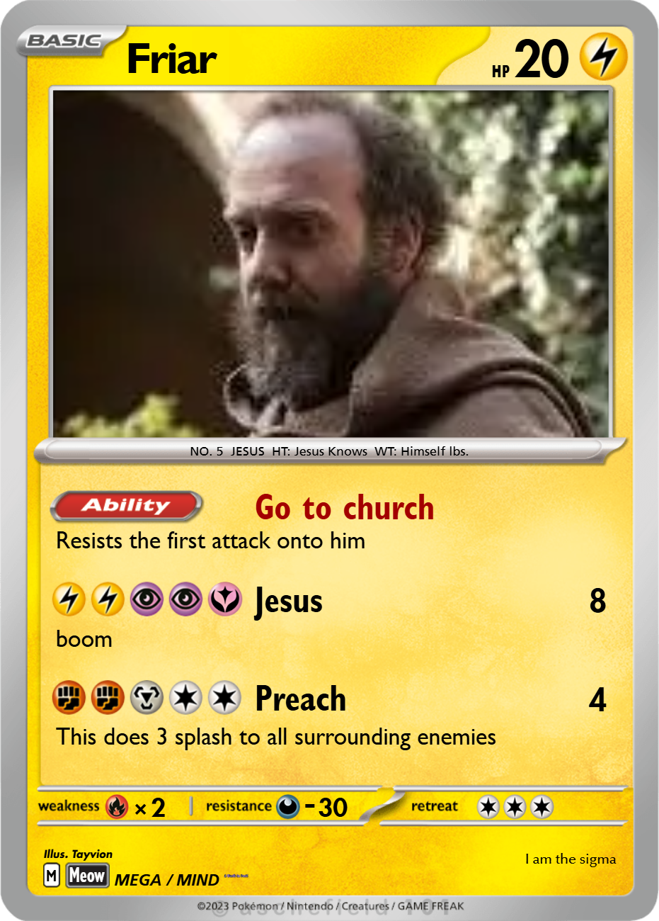 Friar - MVP_Admin | Pokécardmaker.net