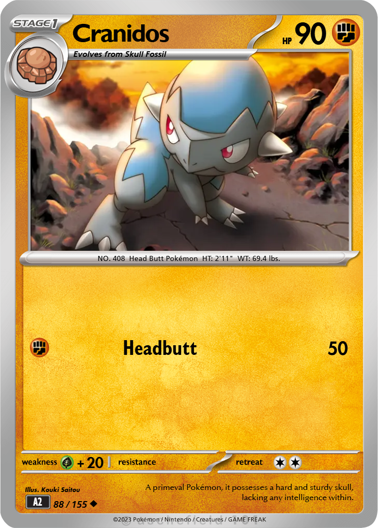 Cranidos - Maddawgmax7 | Pokécardmaker.net
