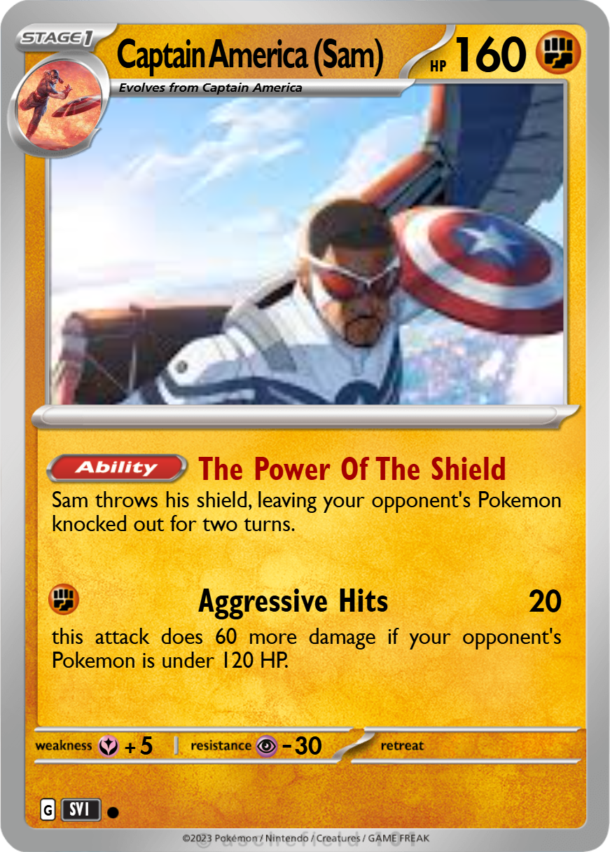 Captain America (Sam) - Madden_1223 | Pokécardmaker.net