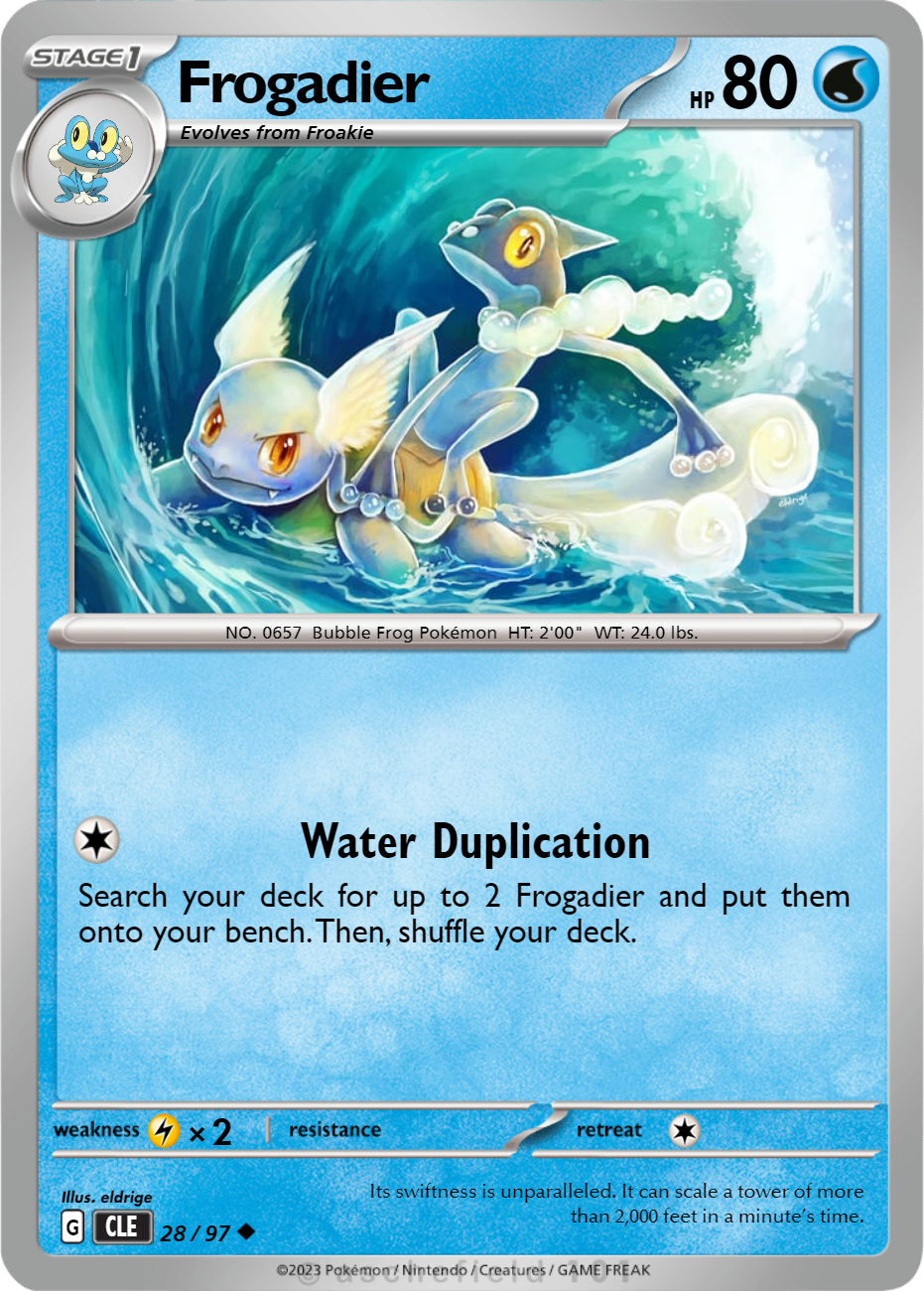 Frogadier - Madeline109 | Pokécardmaker.net
