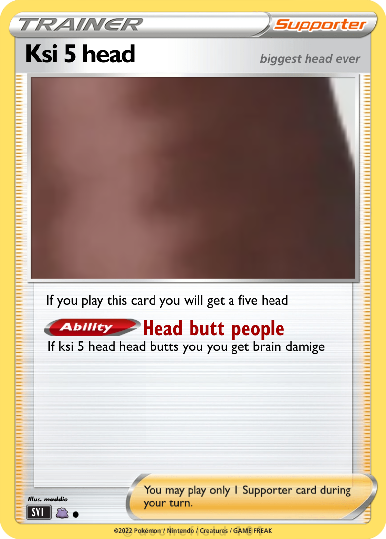 Ksi 5 head - Madisonm34387 | Pokécardmaker.net