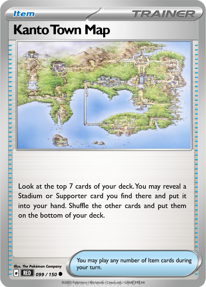 Kanto Town Map - MalZenith | Pokécardmaker.net