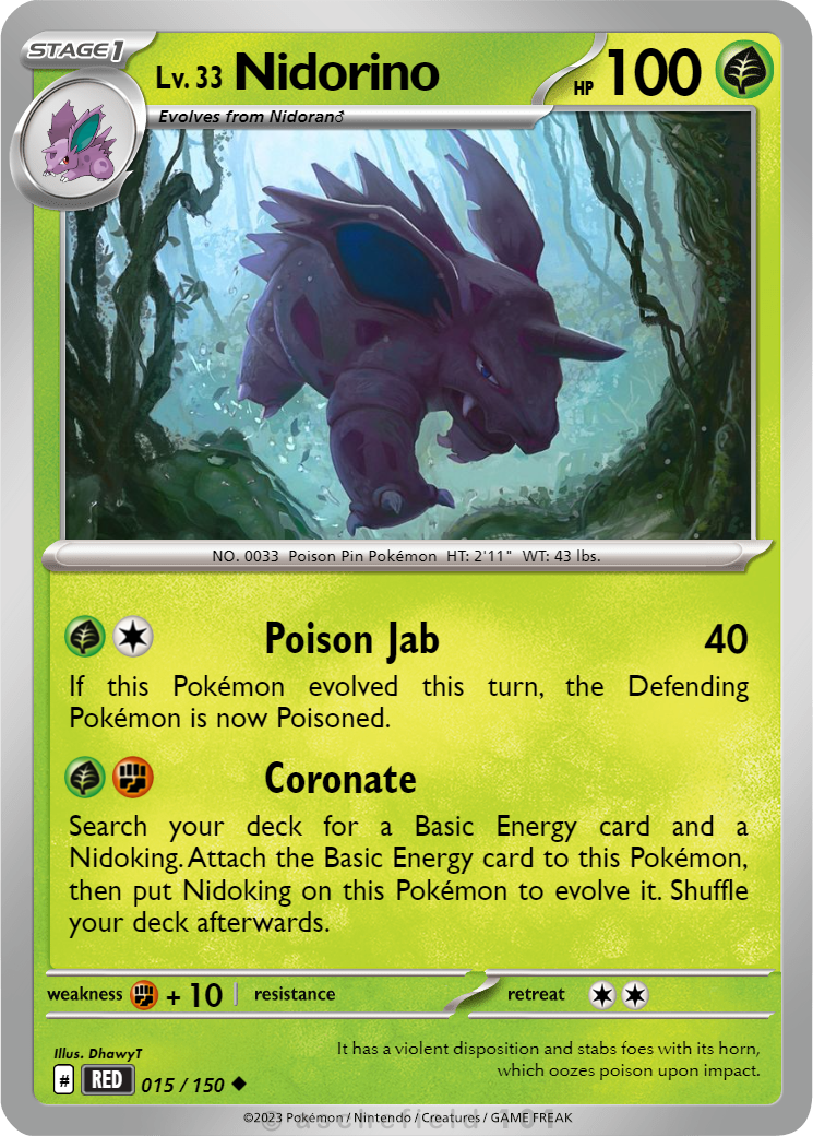 Nidorino - MalZenith | Pokécardmaker.net