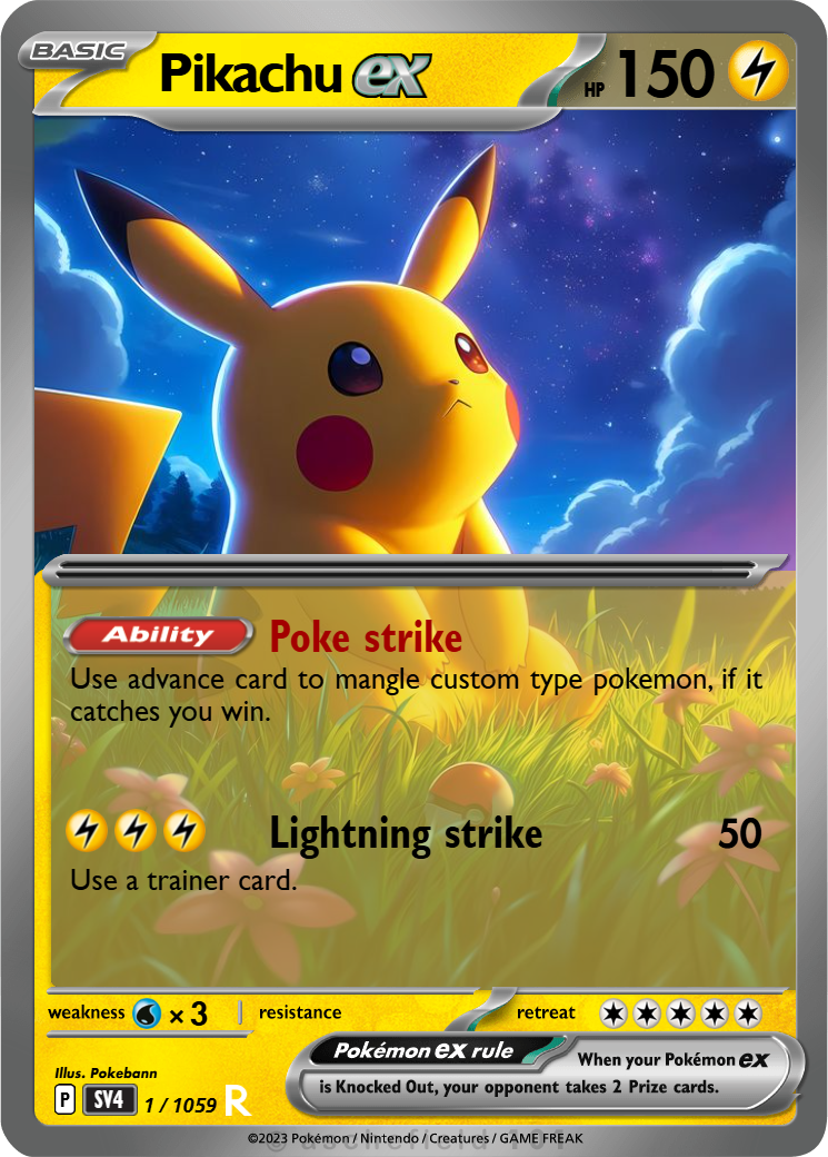 Pikachu - MangoShark0 | Pokécardmaker.net