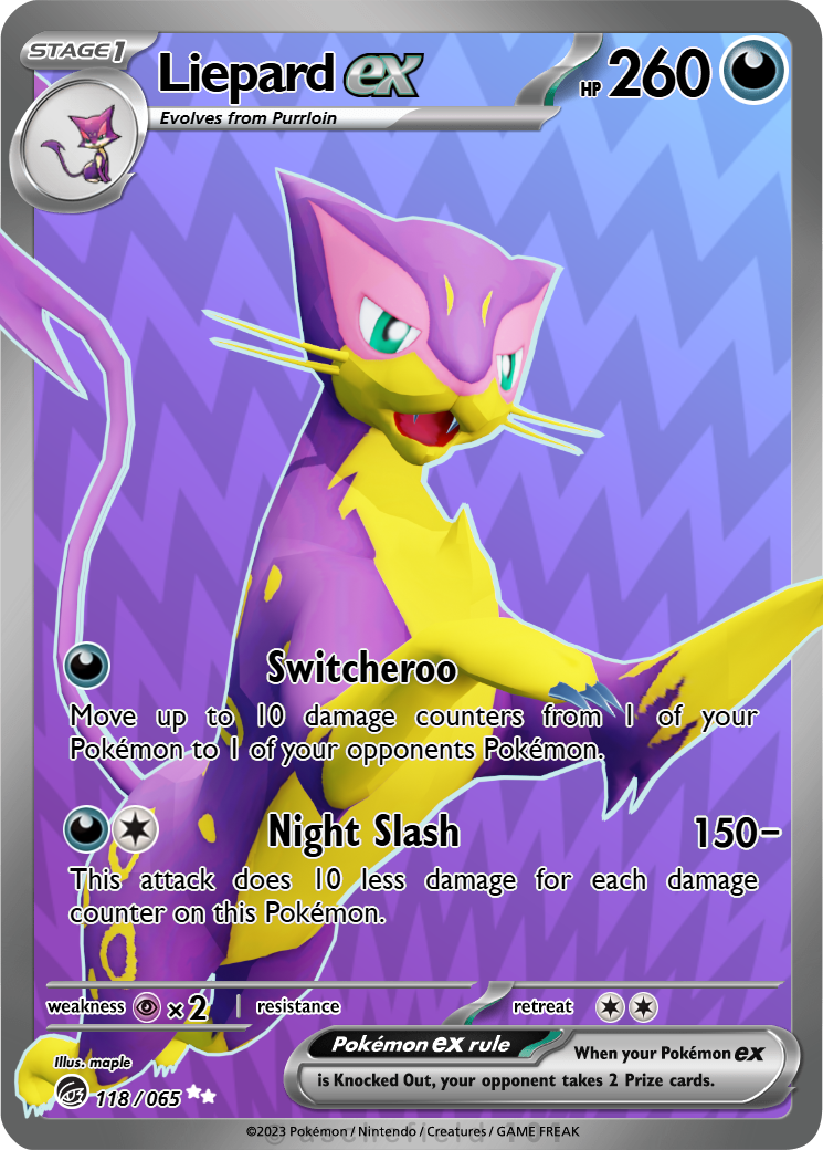 Liepard - Maple | Pokécardmaker.net