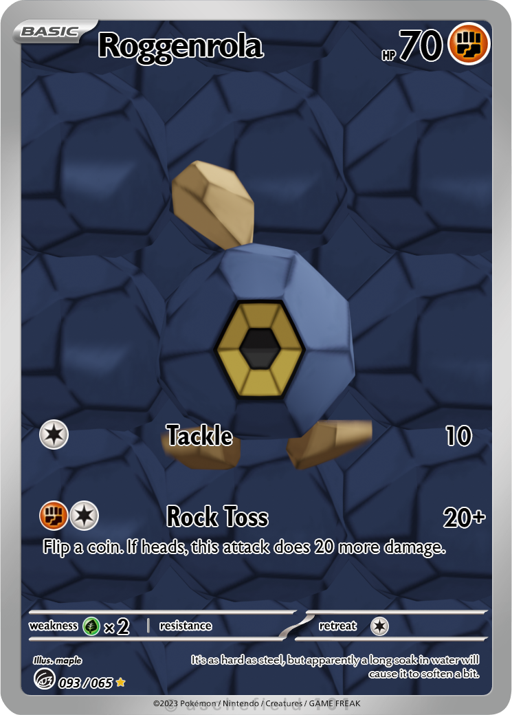Roggenrola - Maple | Pokécardmaker.net