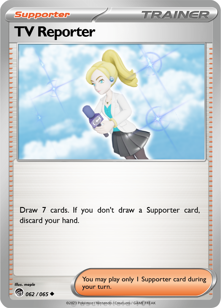 TV Reporter - Maple | Pokécardmaker.net