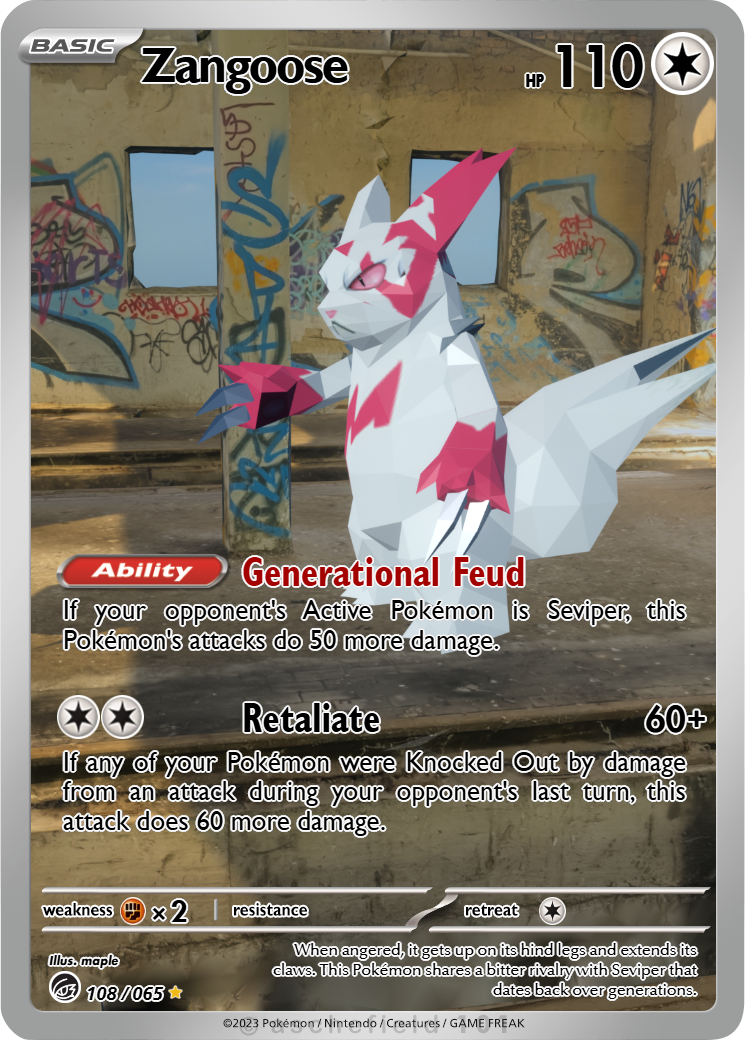 Zangoose - Maple | Pokécardmaker.net