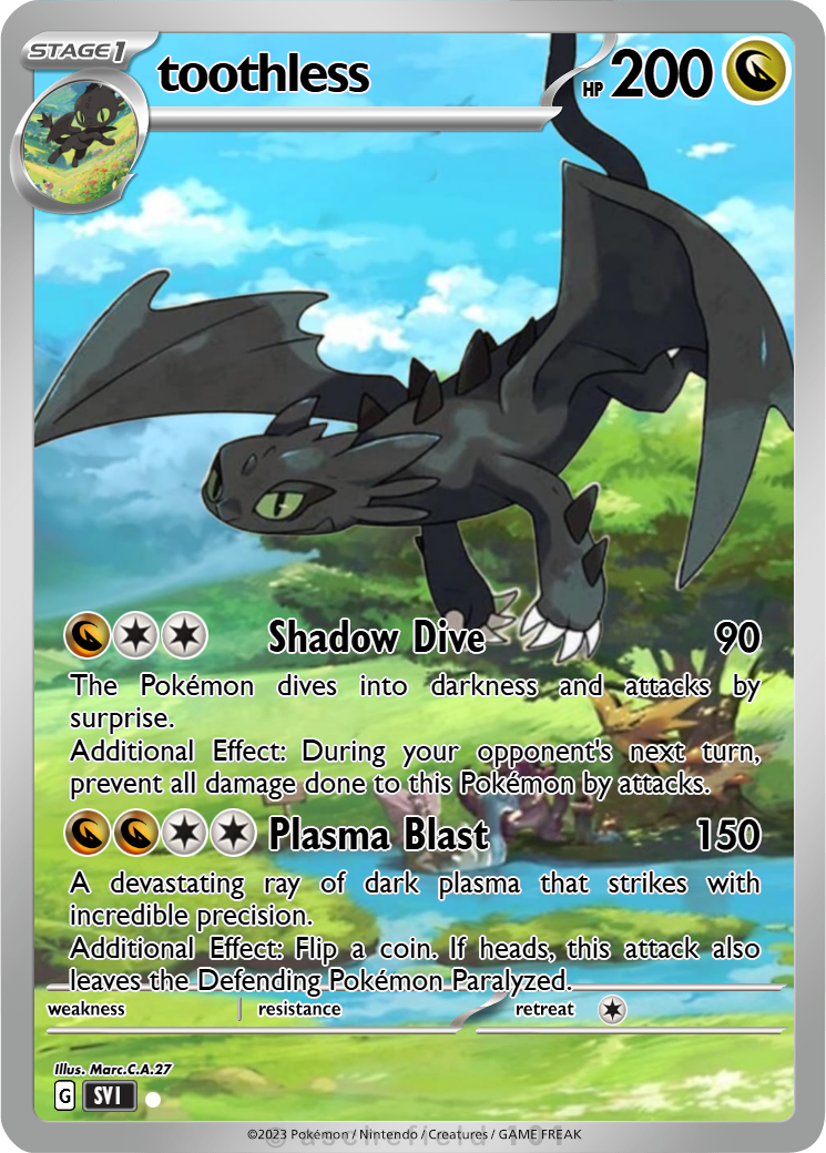toothless - Marc_27 | Pokécardmaker.net