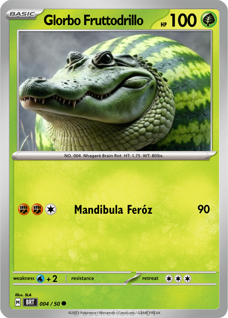Glorbo Fruttodrillo - MareloManiaco | Pokécardmaker.net