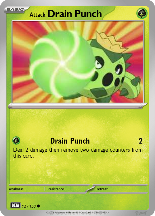 Drain Punch - Massimune | Pokécardmaker.net