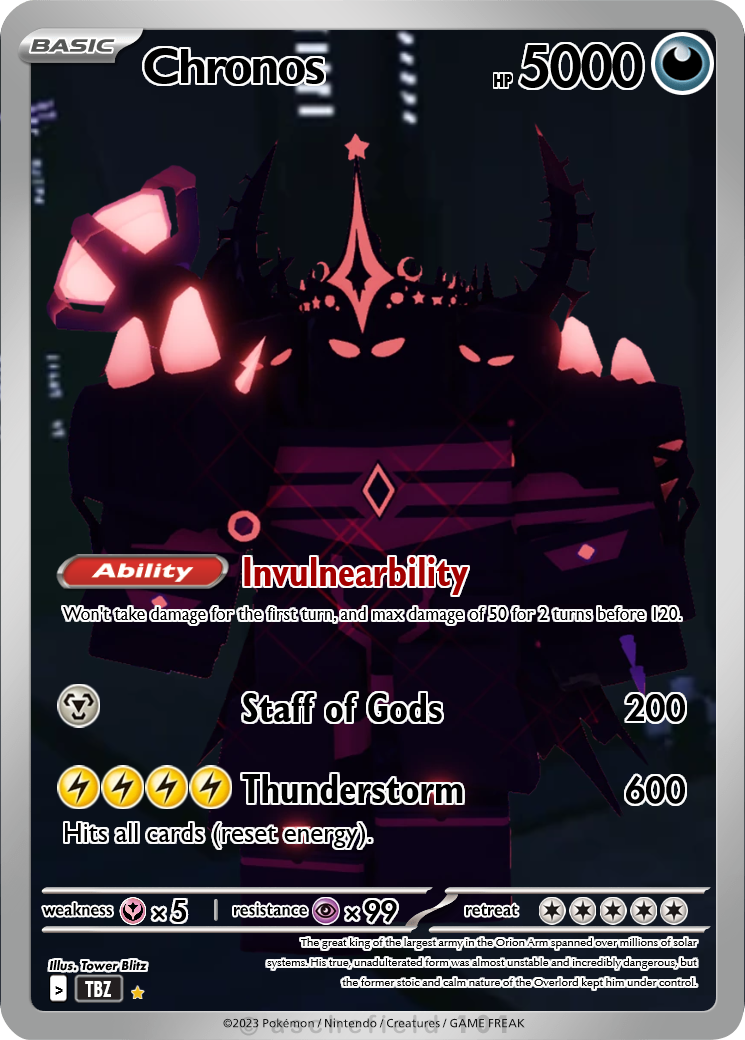 Chronos - MasterGamerZT | Pokécardmaker.net