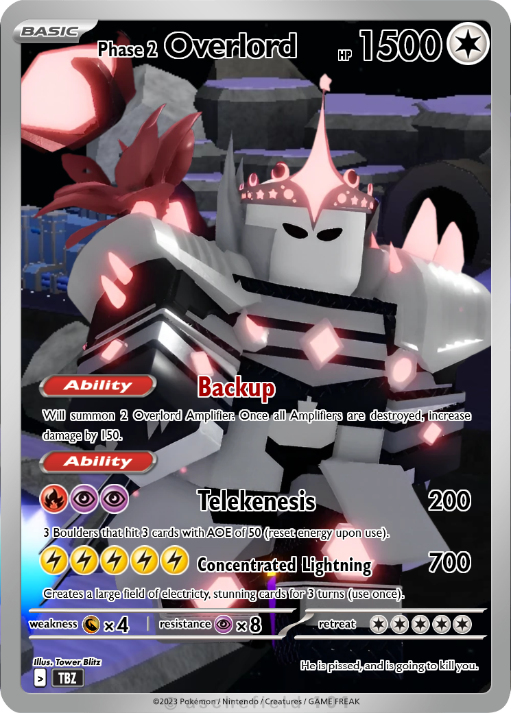 Overlord - MasterGamerZT | Pokécardmaker.net