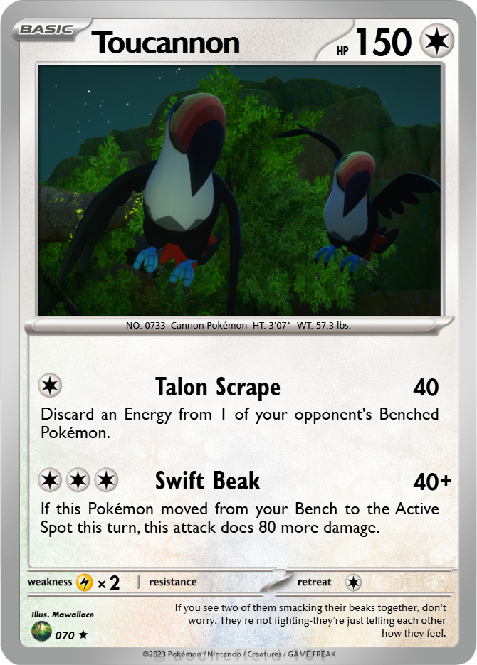 Toucannon - Mawallace116 | Pokécardmaker.net