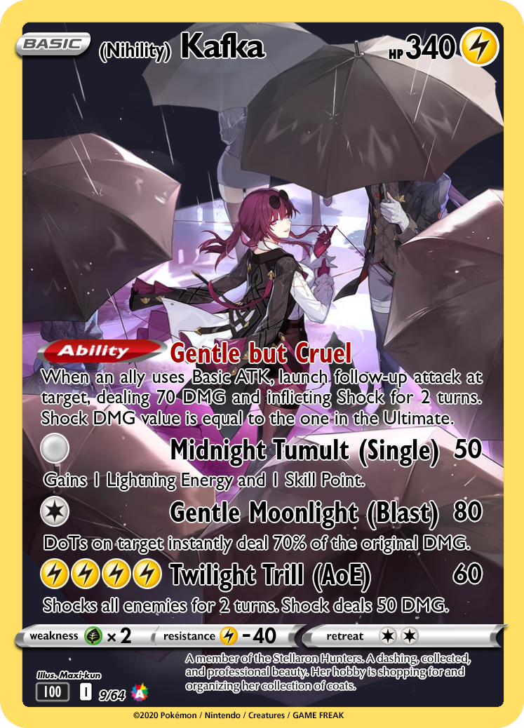 Kafka - Maxi-kun | Pokécardmaker.net