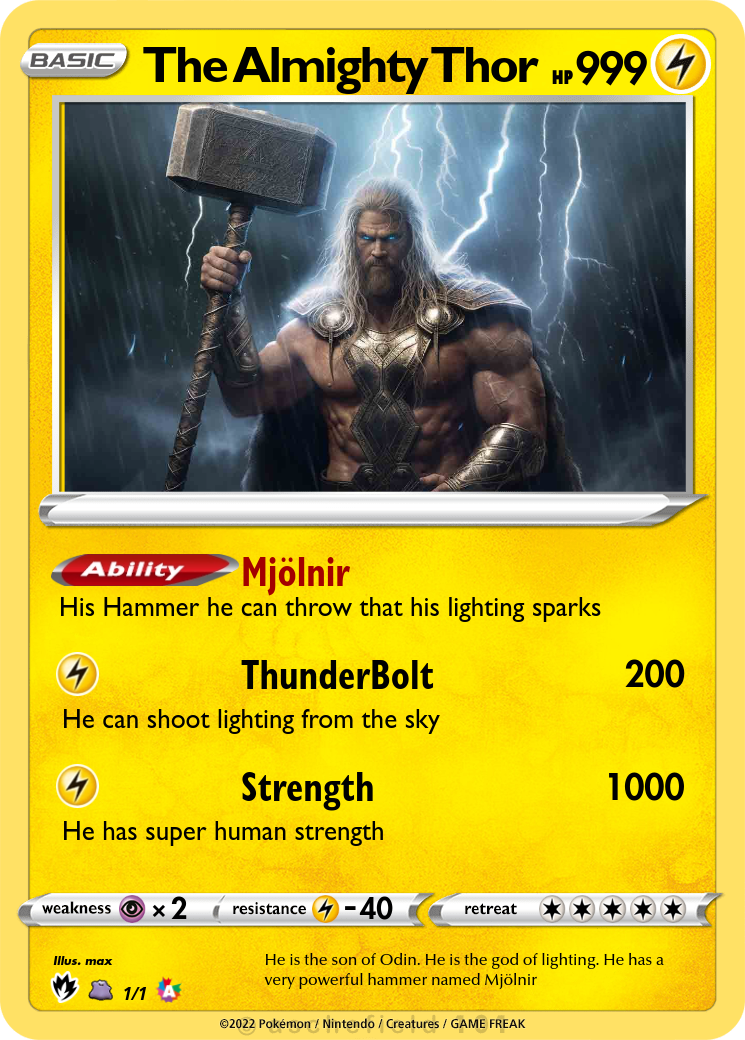 The Almighty Thor - Maxii | Pokécardmaker.net