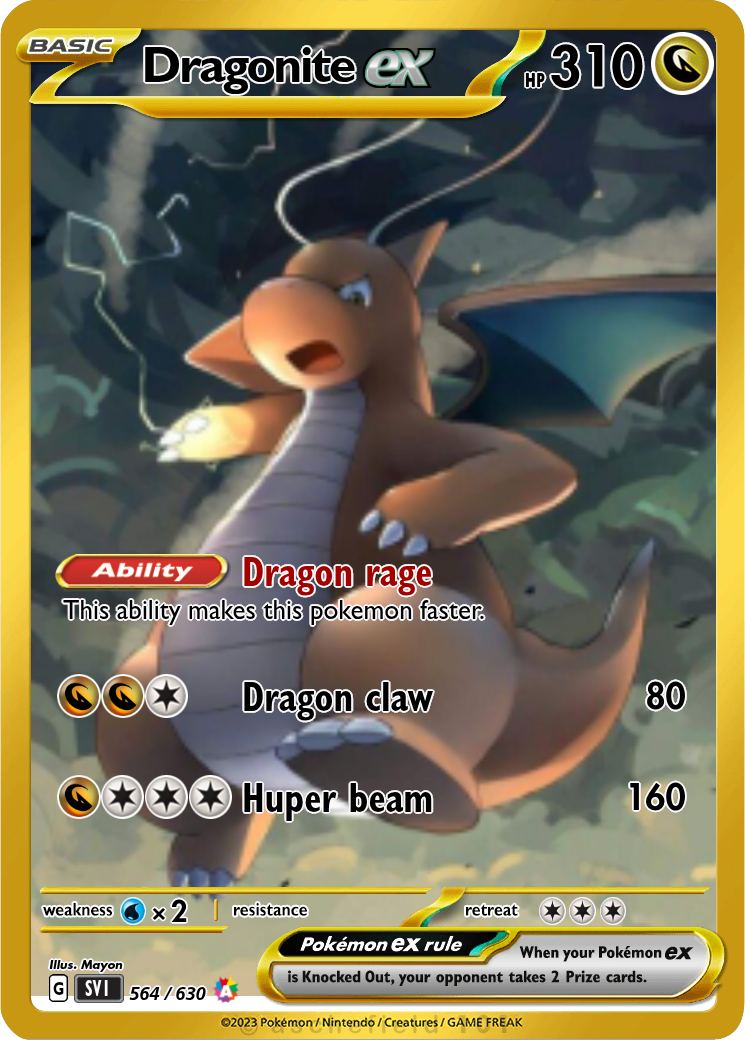 Dragonite - Mayon | Pokécardmaker.net