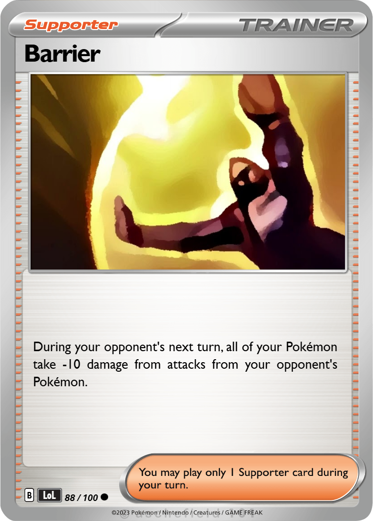 Barrier - McChicken | Pokécardmaker.net