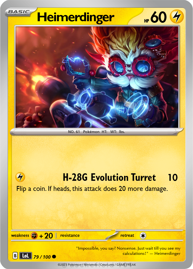 Heimerdinger - McChicken | Pokécardmaker.net