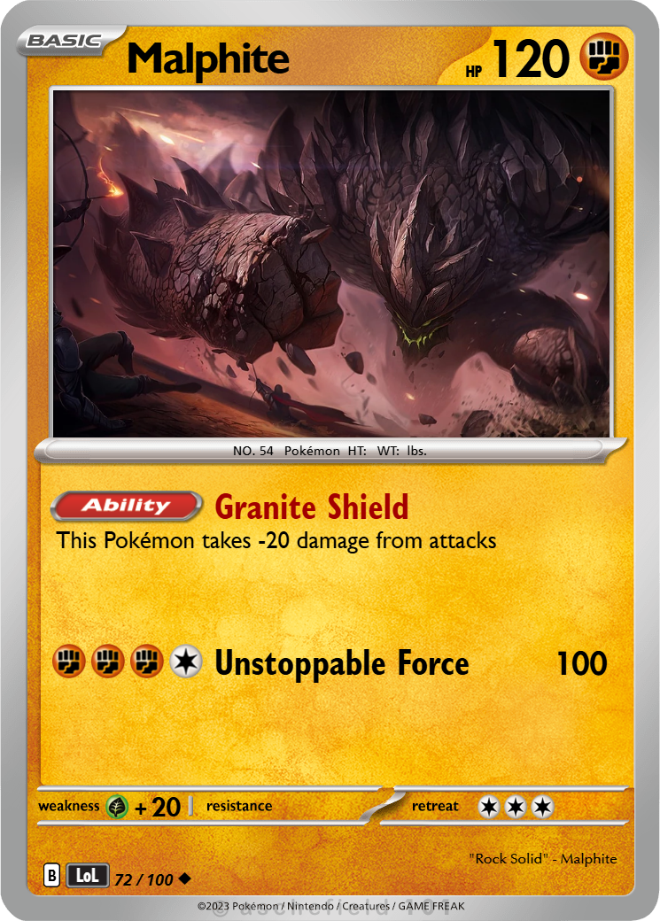 Malphite - McChicken | Pokécardmaker.net