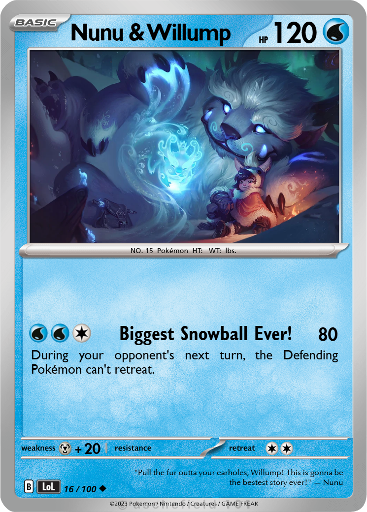 Nunu & Willump - McChicken | Pokécardmaker.net