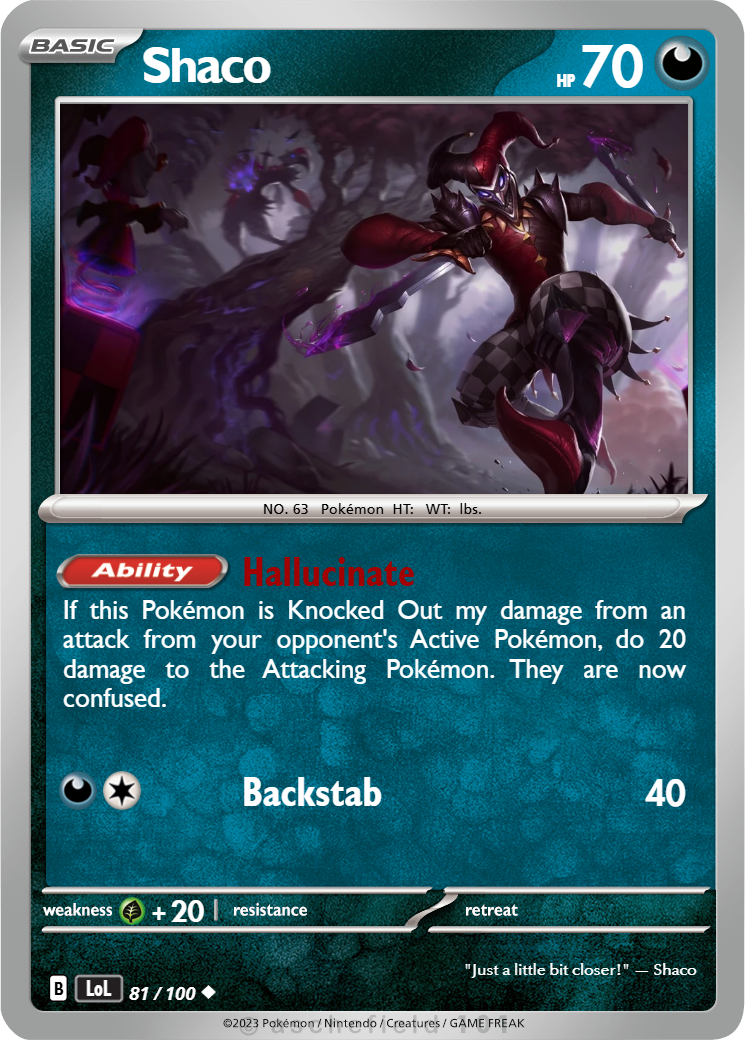 Shaco - McChicken | Pokécardmaker.net